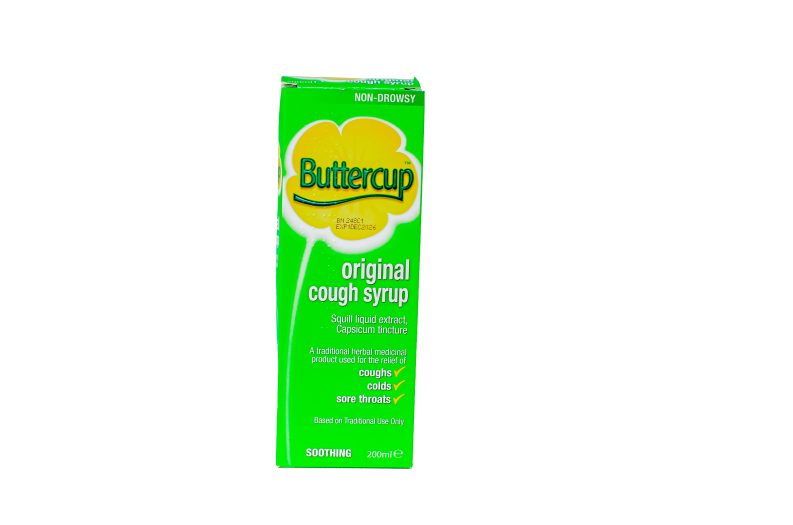 Buttercup Original Herbal Non-Drowsy Cough, Cold and Sore Throat Syrup ...