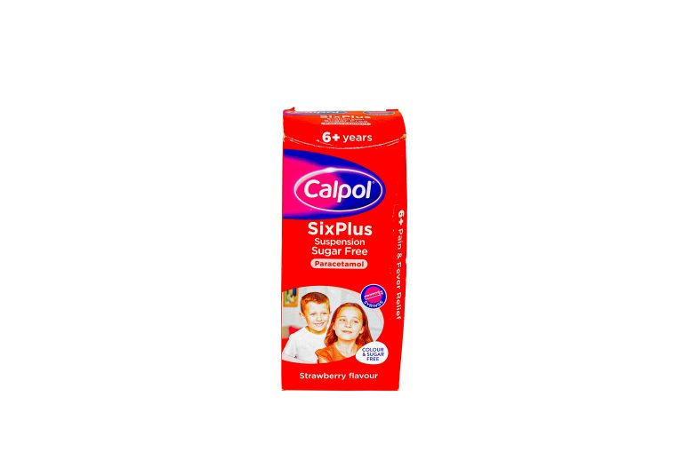Calpol Six Plus Years Children, Sugar Free Strawberry Flavoured ...