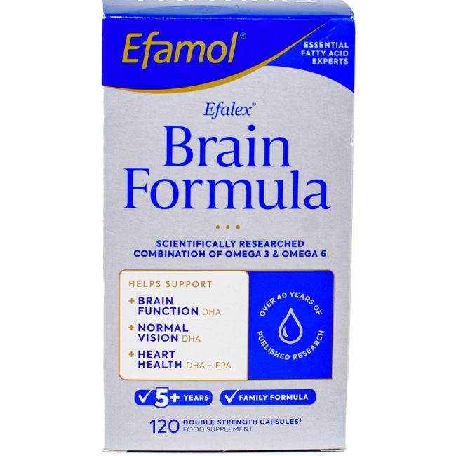 Efamol Efalex 120 Double Strength, Brain Formula Food Supplement ...