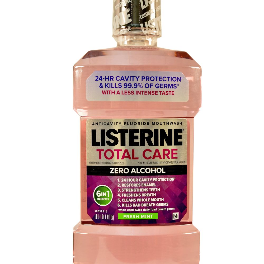 Listerine Total Care Fresh Mint Flavoured, 6In1 Anticavity Fluoride ...