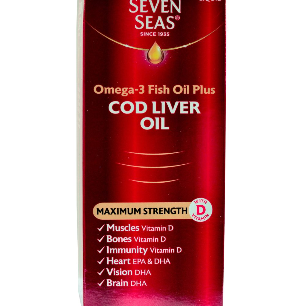 Seven Seas Maximum Strength Original Cod Liver Oil Plus Omega-3 Fish ...