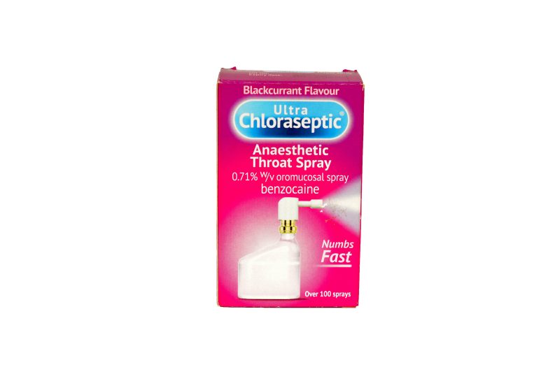 Ultra Chloraseptic Anaesthetic Blackcurrant Flavoured Sore Throat Spray ...