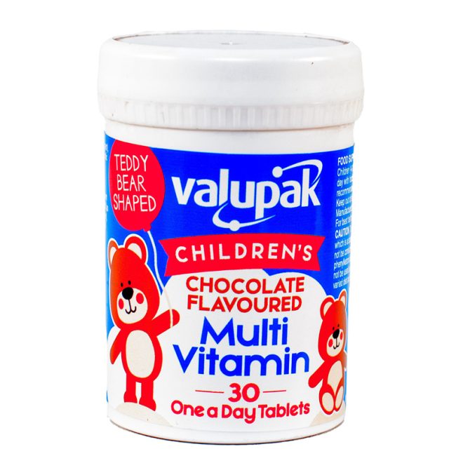 Valupak Children’s Chocolate Flavoured Multi-Vitamin, One a Day 30 ...