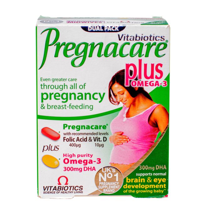 Vitabiotics Pregnacare Plus Dual Pack Supplements with Omega 3, 56 ...
