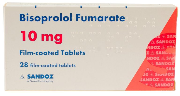 Sandoz Bisoprolol 10mg, 28 Film Coated Tablets – Mopheth