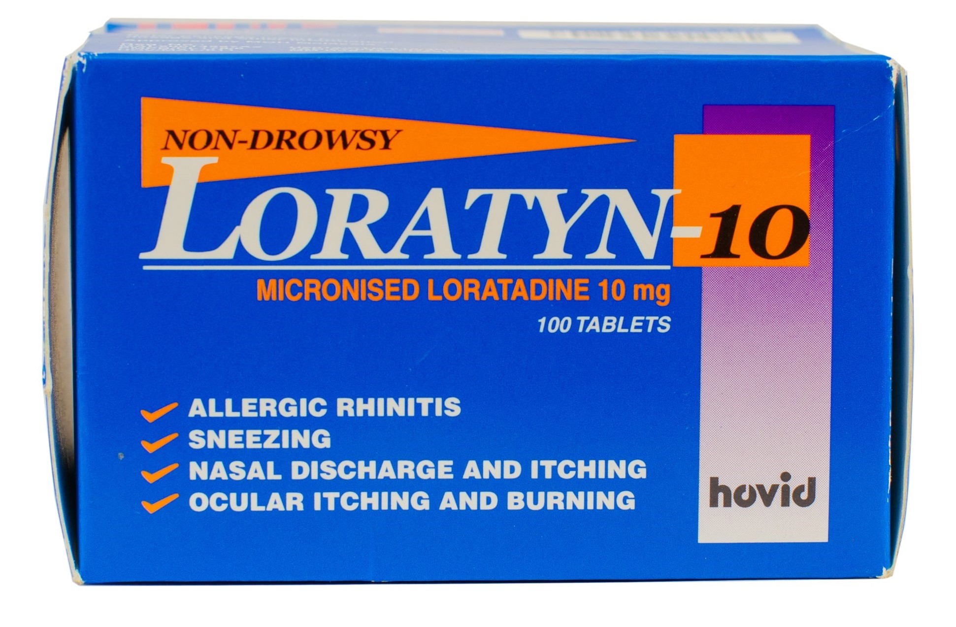 Hovid Loratyn-10 Micronised Loratadine 10mg, Non-Drowsy 100 Tablets ...