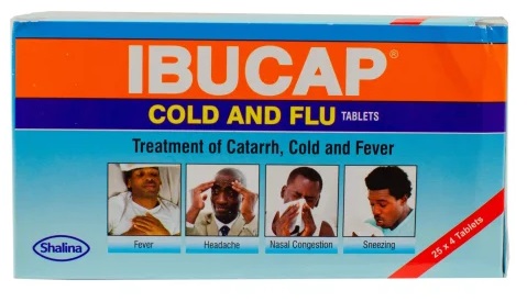 Shalina Ibucap Cold and Flu- 100 Tablets - Mopheth