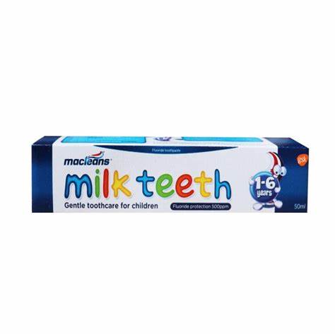Macleans Children 1-6 Years Milk Teeth Fluoride Toothpaste, 50ml – Mopheth