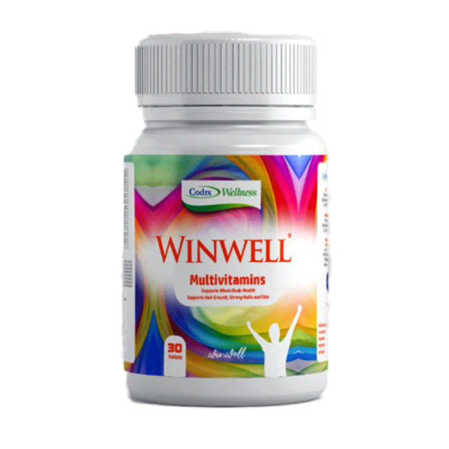 Codix Wellness Winwell- Hair, Nails & Skin Multivitamins (30 Tablets ...